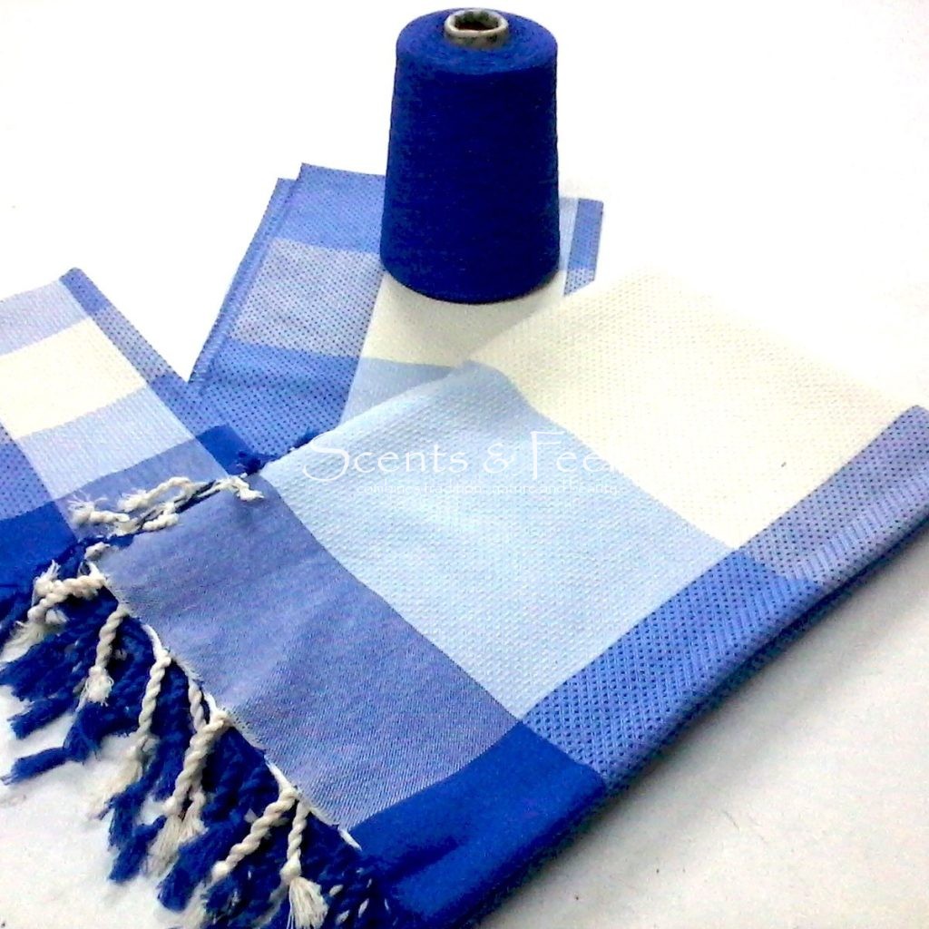 Fouta Asymmetrical Stripes Honeycomb - Scents & Feel