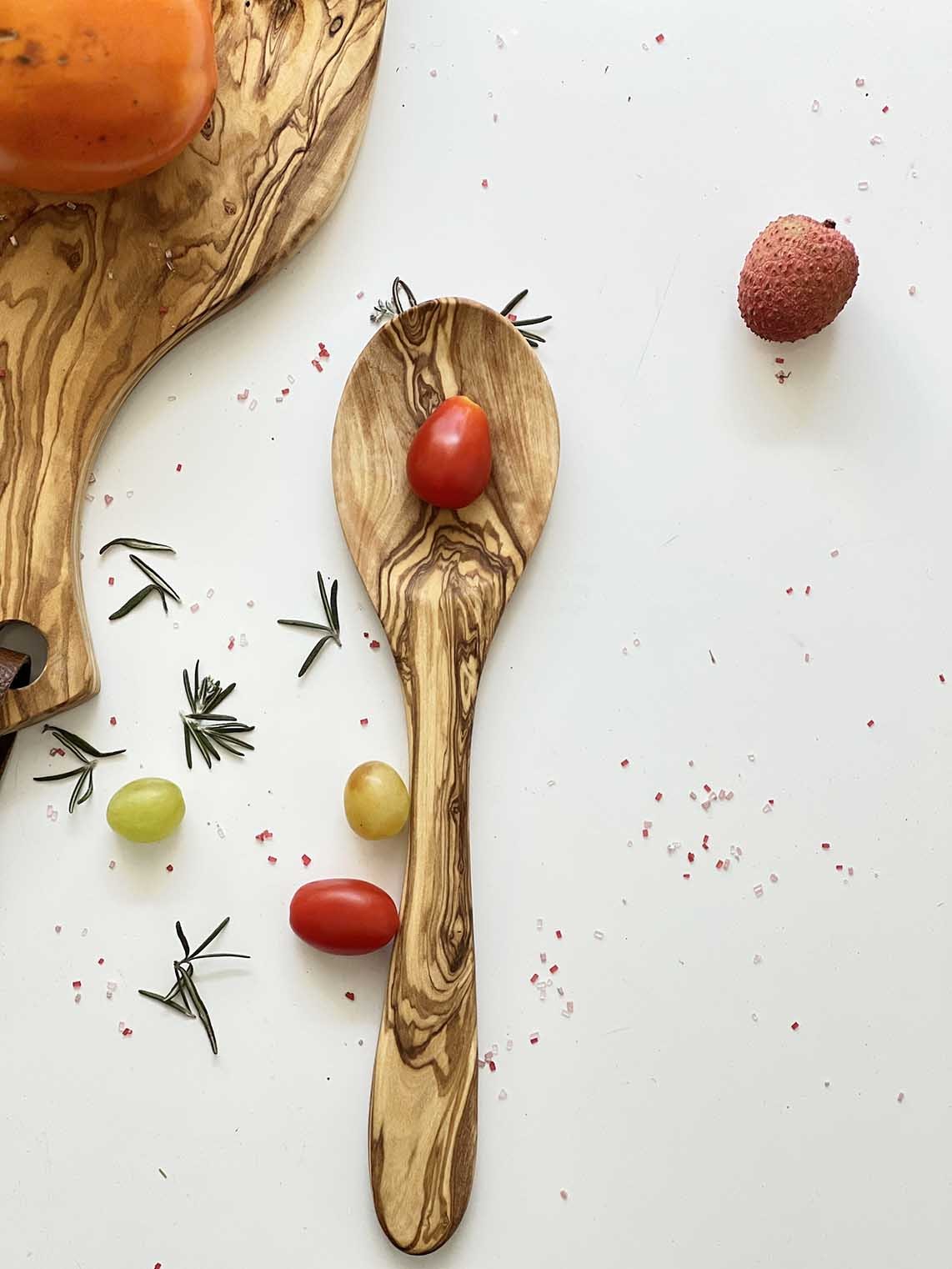 Olive Wood Cooking Spoon 11″ – Scents & Feel
